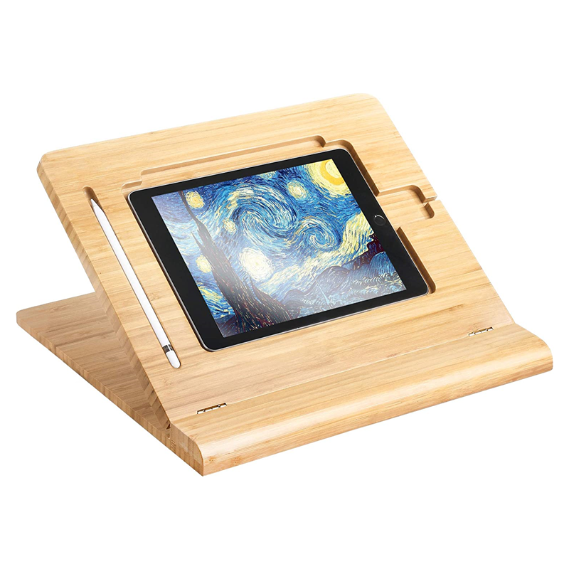 Universal Wooden Tablet Holder Stand Bamboo Mobile Phone Stand for ...