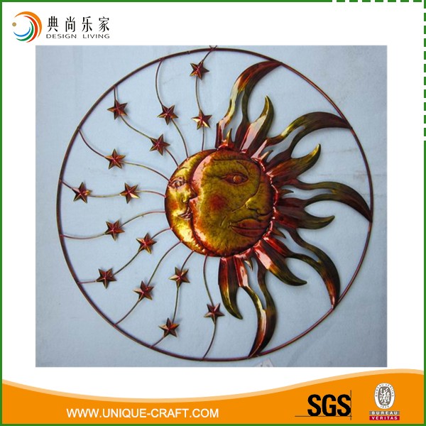 Vintage Copper Metal Sun Face Wall Art Decoration - Xiamen Youli ...